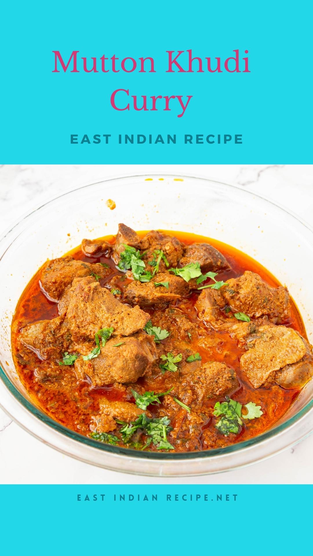 Mutton Khudi Curry - Mutton with Bottle Masala - East Indian Recipes