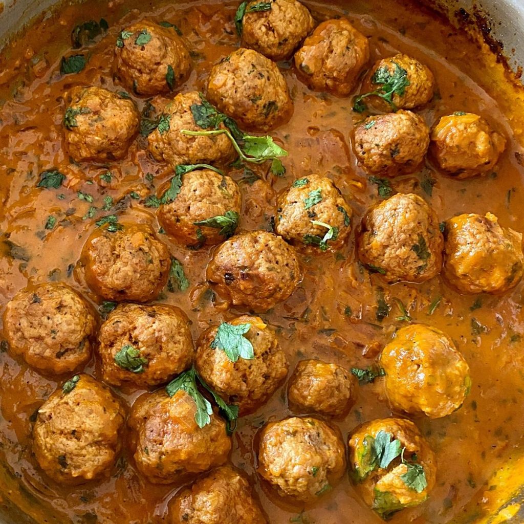 Meatball Curry with Bottle Masala in Coconut Gravy - East Indian Recipes