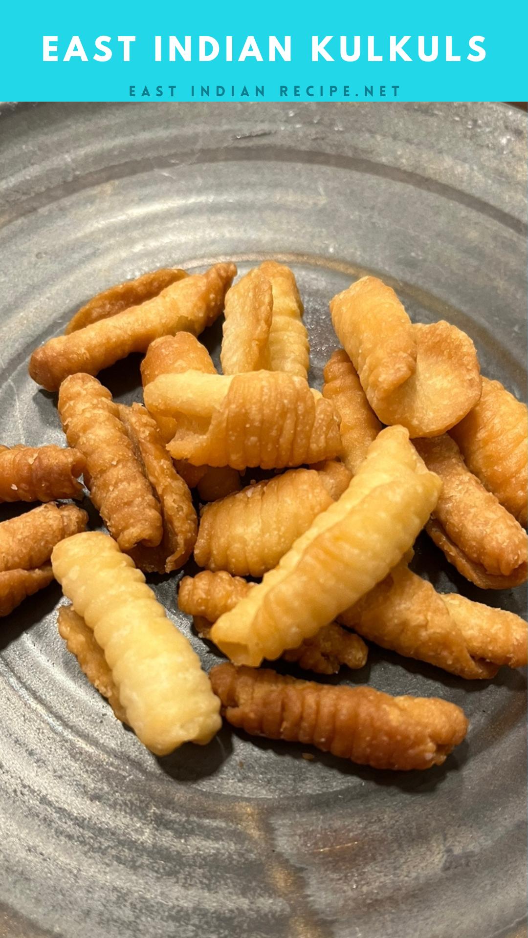 Kulkuls - Deep Fried Pastry - Christmas Sweet - East Indian Recipes