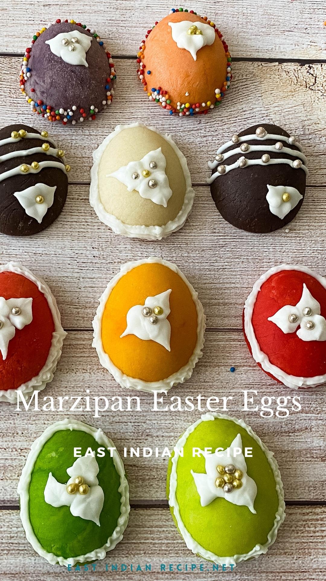Easy Marzipan Easter Eggs - East Indian Recipes