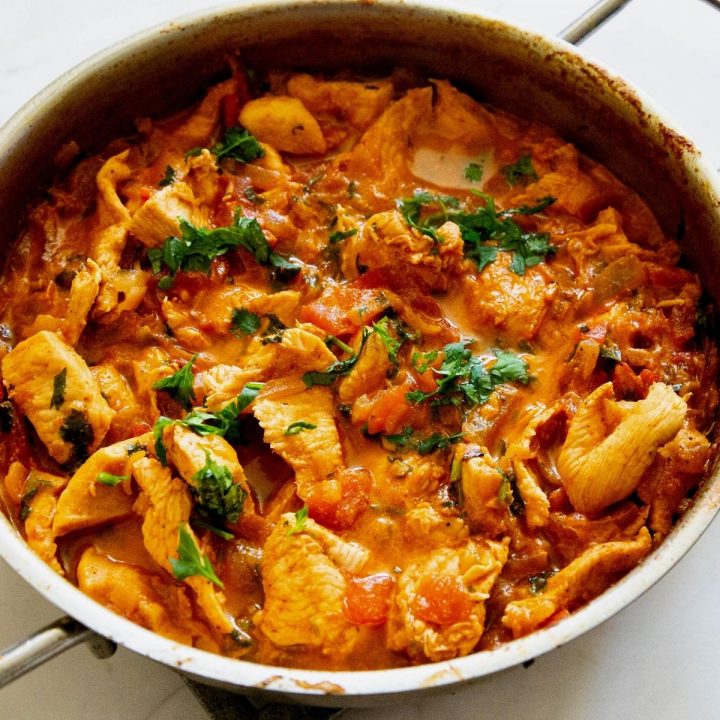 Spicy Baked Curry Chicken with Caramelized Onions - East Indian Recipes