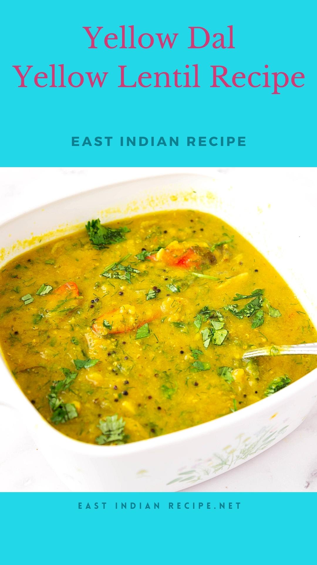 Yellow Dal - Yellow Lentil Recipe (Indian) - East Indian Recipes