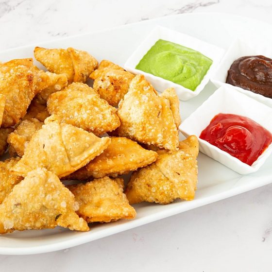 Crispy Mini Samosa Recipe with 3 Different Fillings - East Indian Recipes