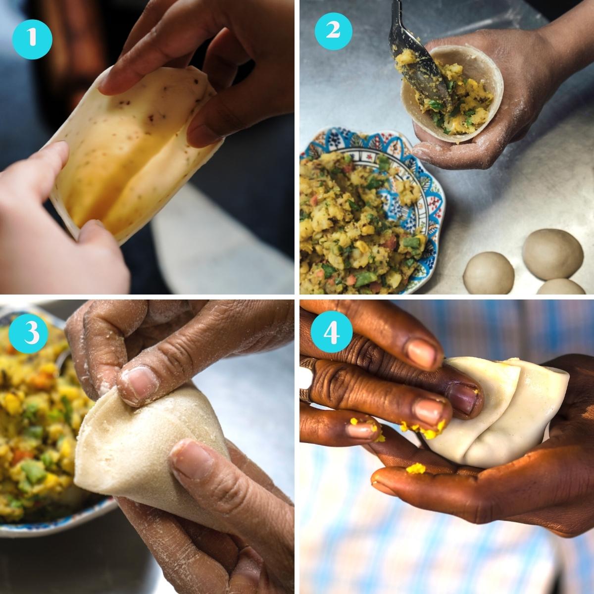 Crispy Mini Samosa Recipe with 3 Different Fillings - East Indian Recipes