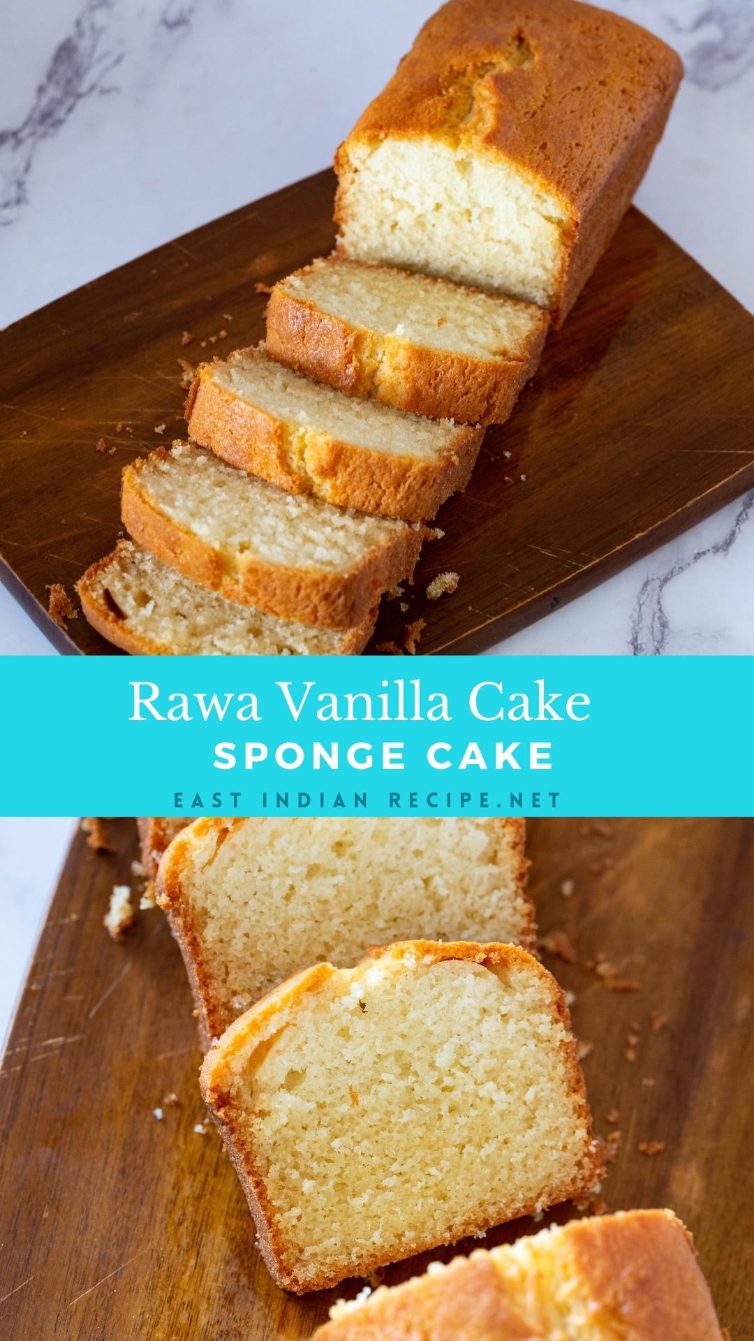 Semolina Cake - Vanilla Cake with Semolina - East Indian Recipes