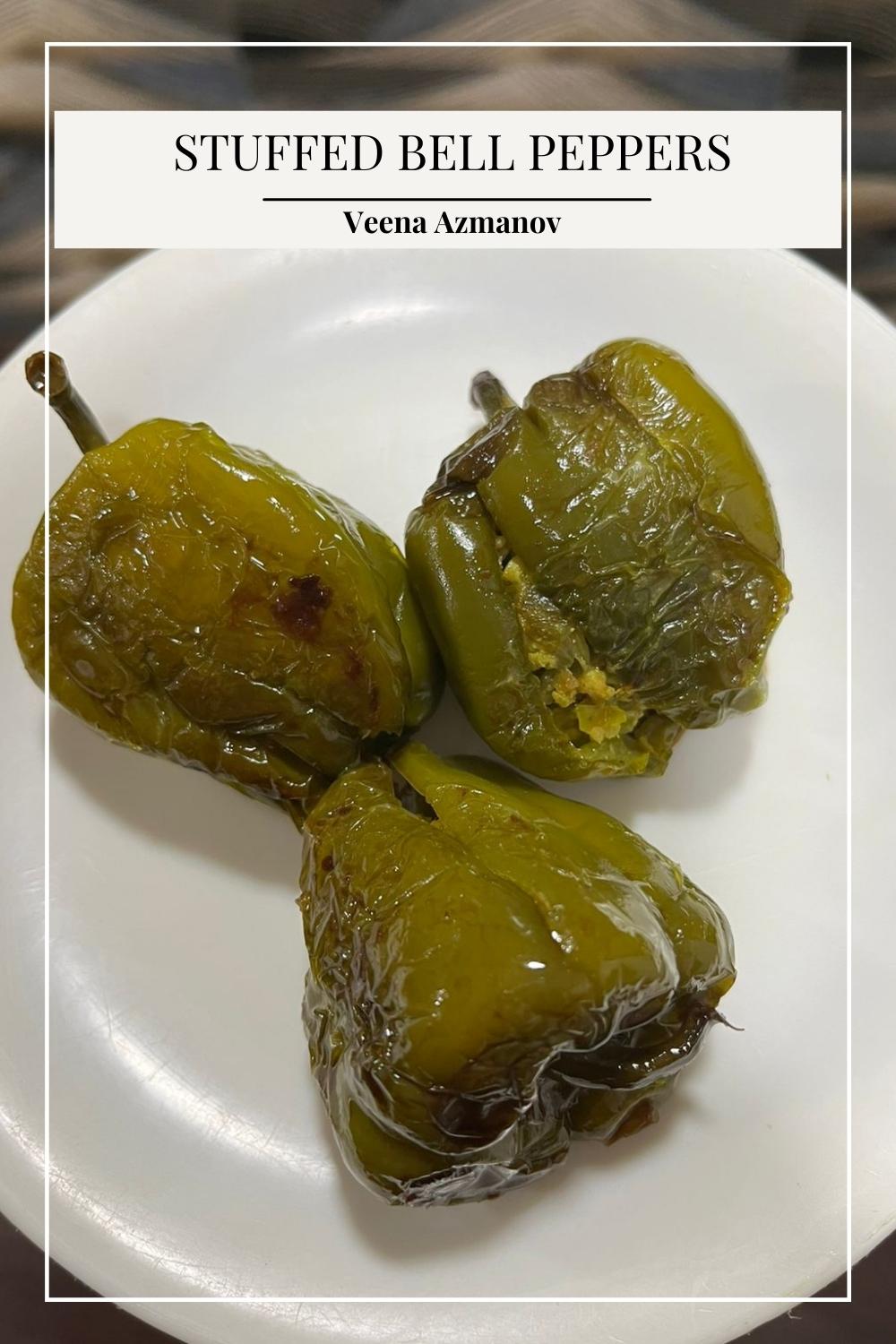 Kheema Stuffed Capsicum Recipe - East Indian Recipes