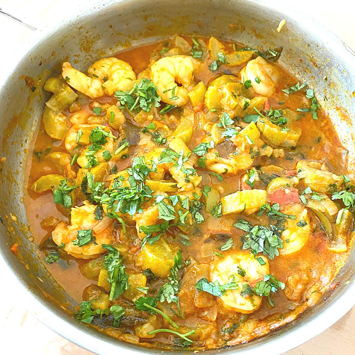 Prawn Pumpkin Curry - Prawn Doodhi Curry - East Indian Recipes