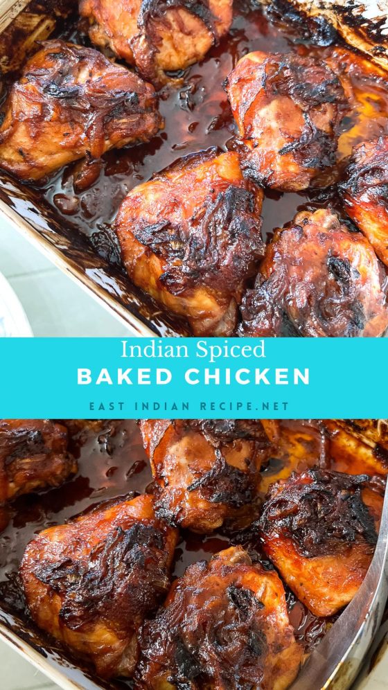 Spicy Baked Curry Chicken with Caramelized Onions - East Indian Recipes