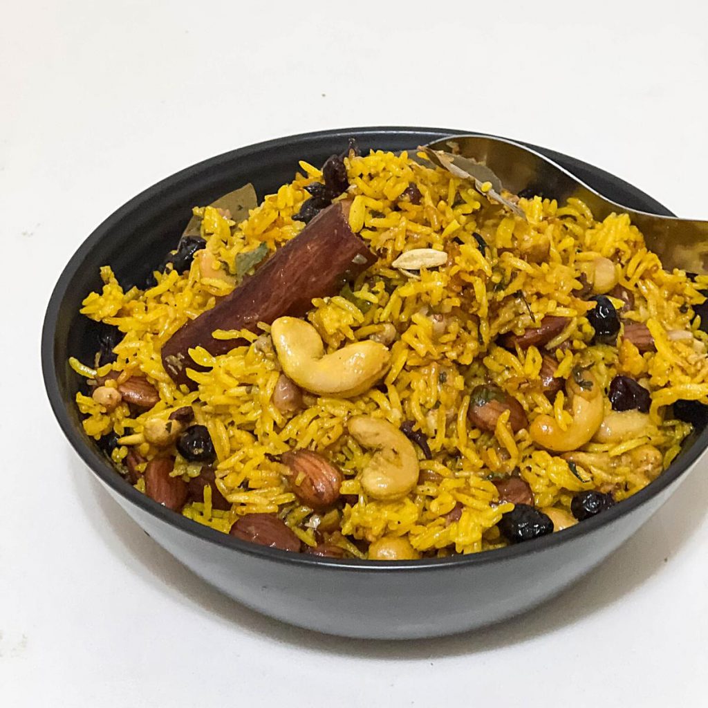 Aromatic Mango Rice Pilaf Recipe - East Indian Recipes