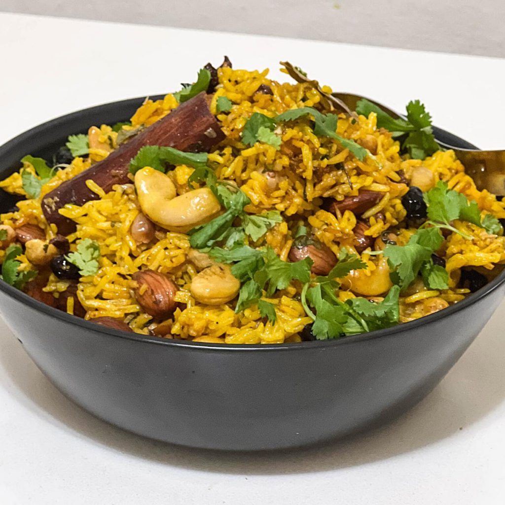 Aromatic Mango Rice Pilaf Recipe - East Indian Recipes