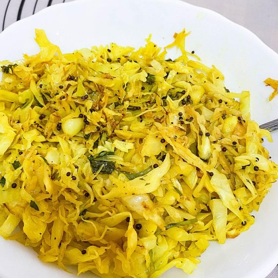 Cabbage Poriyal – East Indian Recipes